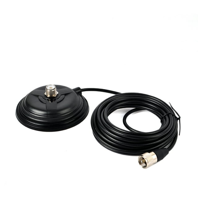 HYS Magnet Mount Base With Rubber Boot, 16.4ft Coaxial Cable for HF VHF ...