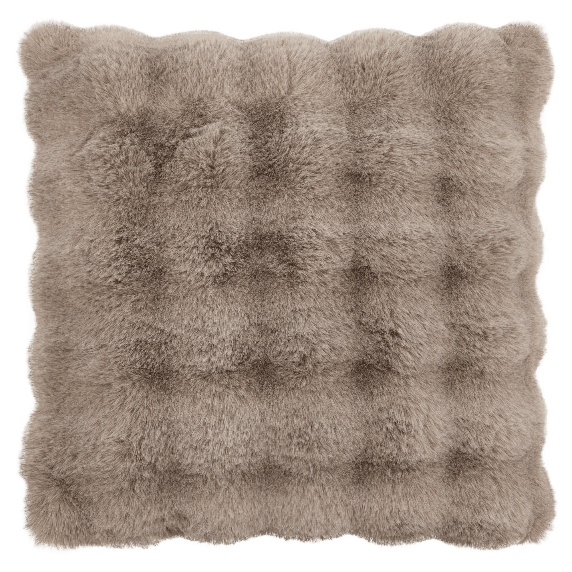 Click here for Bouclair Brown Bubble Faux Fur Decorative Pillow 2... prices