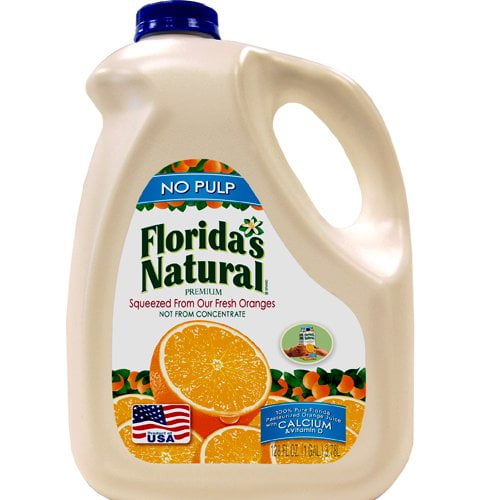 Florida's Natural No Pulp Calcium & Vitamin D 100% Orange Juice, 1 ... Florida's Natural No Pulp Calcium & Vitamin D 100% Orange Juice, 1 ...