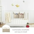 BORISCA 2 Pcs Double Pockets Baby Crib Storage Bag, 2-in-1 Baby Nursery ...