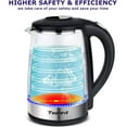 Electric Kettle Glass Hot Water Kettle, 2.0L Water Warmer, BPA-Free ...
