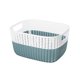 Simplify 2-Tone Decorative Small Storage Basket in Marine - Walmart.com