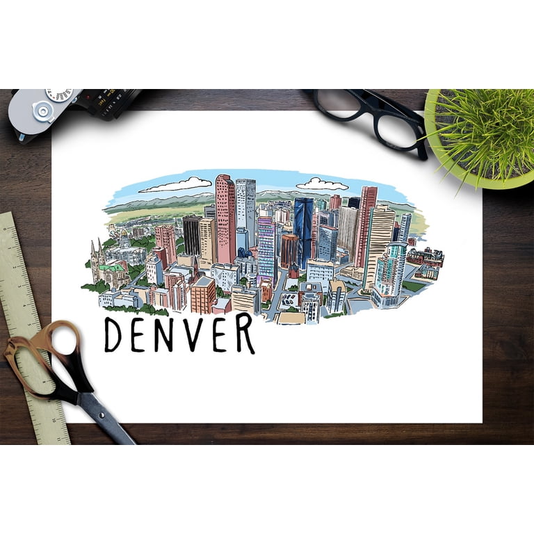 Denver Line Drawing