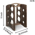 CONSDAN Oak Wine Rack, Wooden Wine Storage Racks, Portable 6 Bottles ...