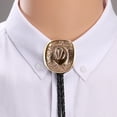Adjustable Engraved Cow Pendant Bolotie Necklace For Men Women Western ...