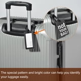 Uxcell Not Your Bag Pattern Luggage Tag Identifier Card Holder Label ...