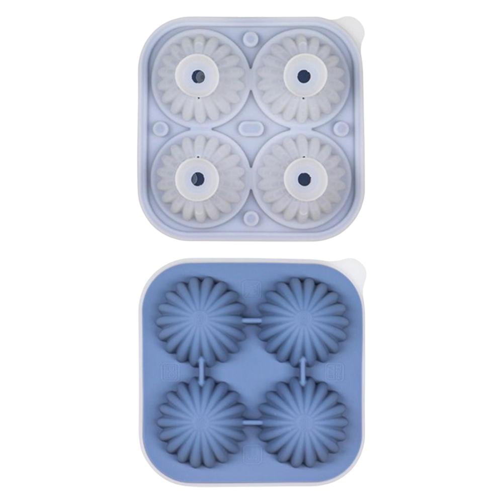 Ice Ball Maker Mold | Creative Cactus Large Ice Cube Molds with 4 Grids ...