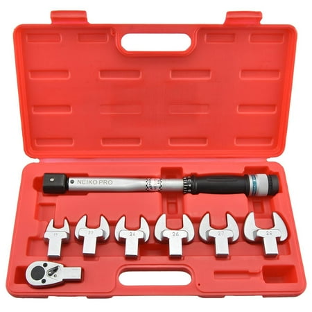 UPC 837013037170 Neiko Pro 8pc Interchangable Spanner Torque Wrench 1 2 Drive 15 80 ft LB w upcitemdb