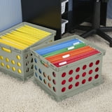 Sterilite File Crate Plastic, Green River - Walmart.com