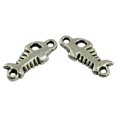 Dualoai 100 Pieces Tibetan Silver Alloy Nautical Fish Bone Charms DIY ...