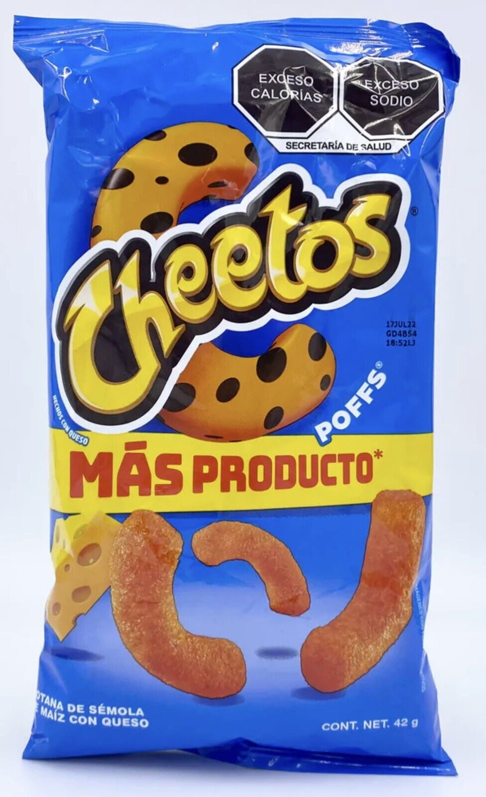 Sabritas Cheetos Poffs 42g Box 5 bags - Walmart.com