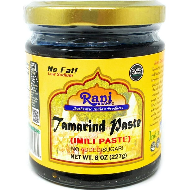 Rani Tamarind Paste Puree (Imli) 8oz (227g) Glass Jar, No added sugar ...
