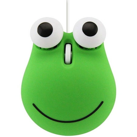Super Cute Frog Shape Wired Mouse Cartoon Mini Mouse Novelty Portable ...