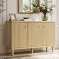 Bestier Buffet Cabinet with Storage,Modern Fluted Sideboard Cabinet ...