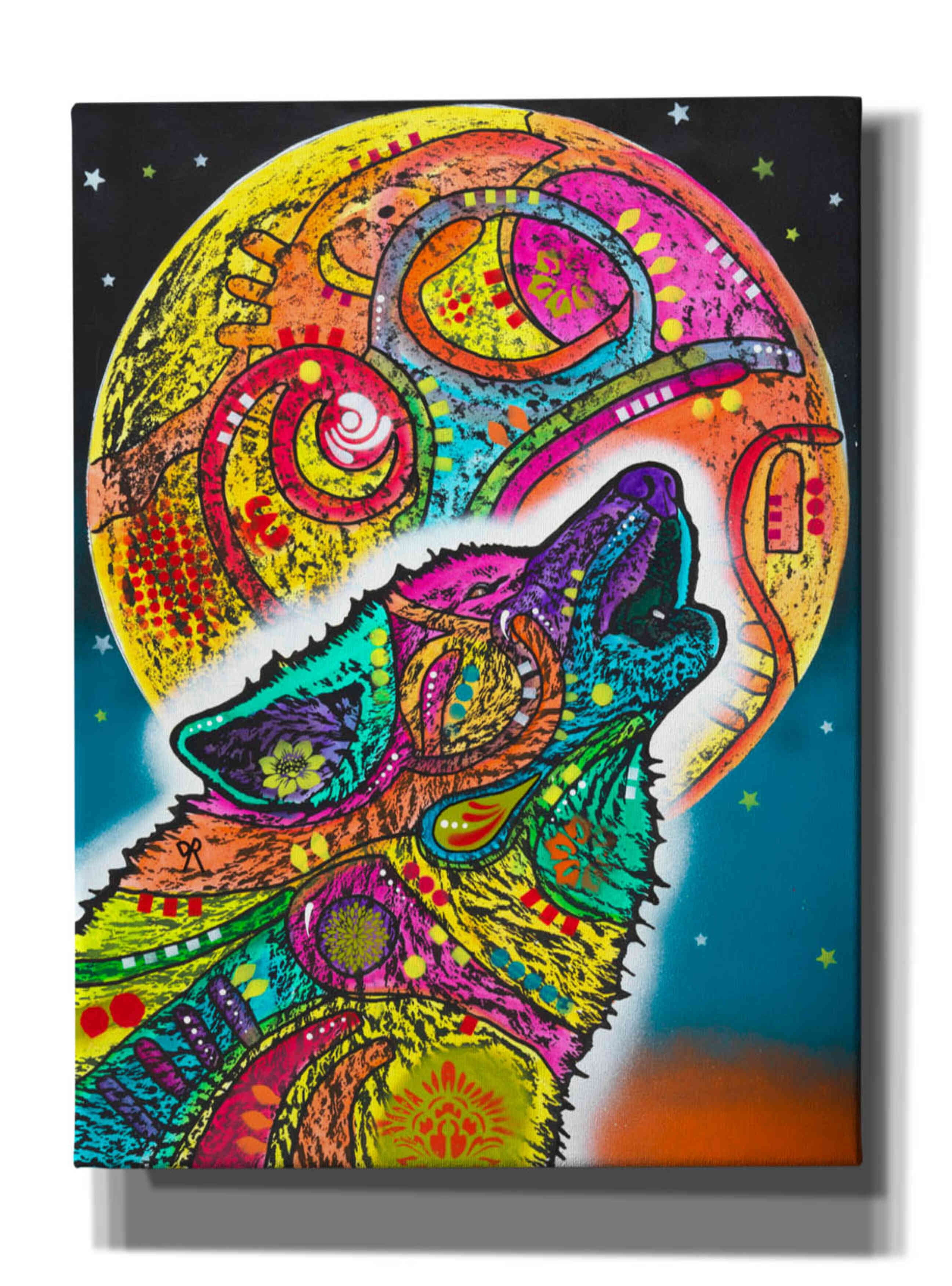 Epic Graffiti 'Howling Wolf' by Dean Russo, Canvas Wall Art, 40"x54" - Walmart.com