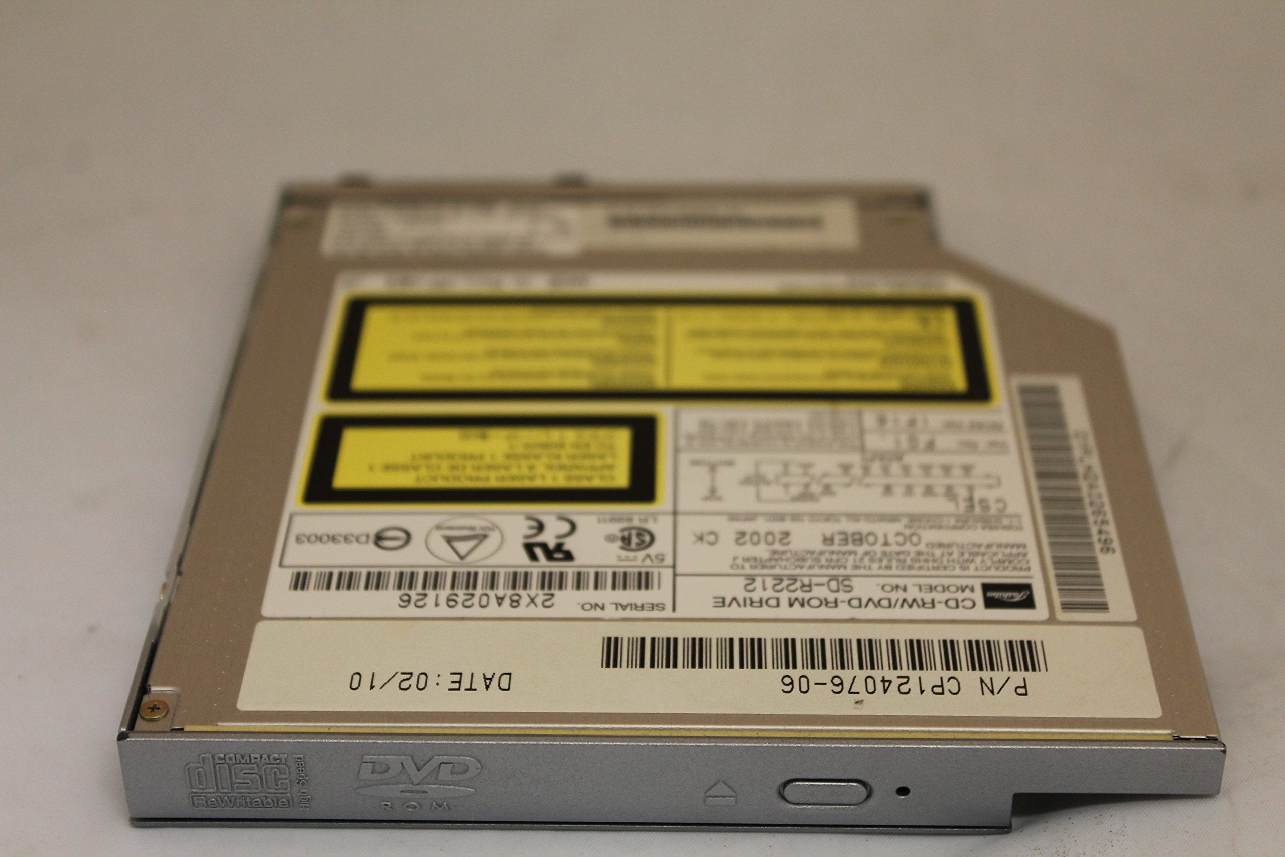 Fujitsu LifeBook P2110 P2120 CD ROM CP124076-06 SD-R2212 - Walmart.com