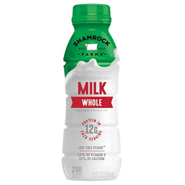 Shamrock Farms Whole Milk, 12 oz - Walmart.com