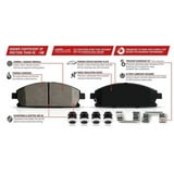 PowerStop Front Z23 Evolution Sport Carbon-Fiber Ceramic Brake Pad and ...