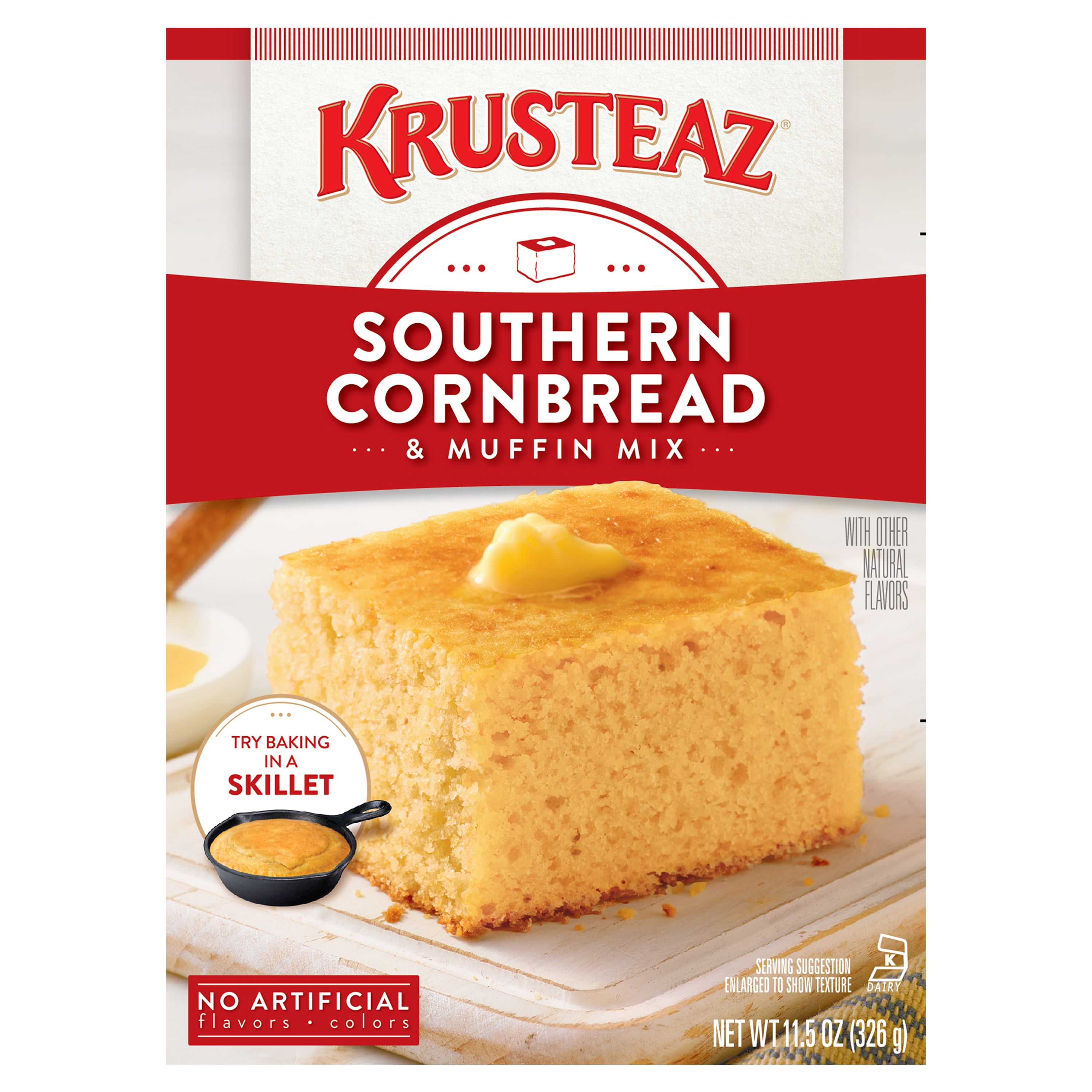Krusteaz® Southern Cornbread & Muffin Mix 11.5 oz. Box - Walmart.com