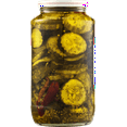 Bell-View Hot and Sweet Cucumber Chip Pickle Slices 32 fl oz Glass Jar ...