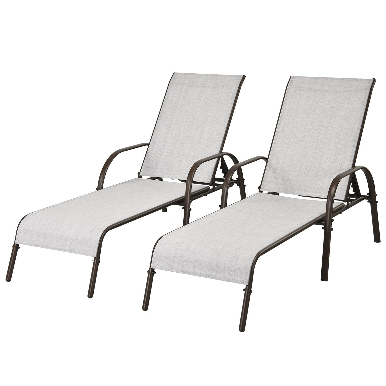 Click here for Giantex 2 Pcs Adjustable Reclining Chaise Lounge C... prices