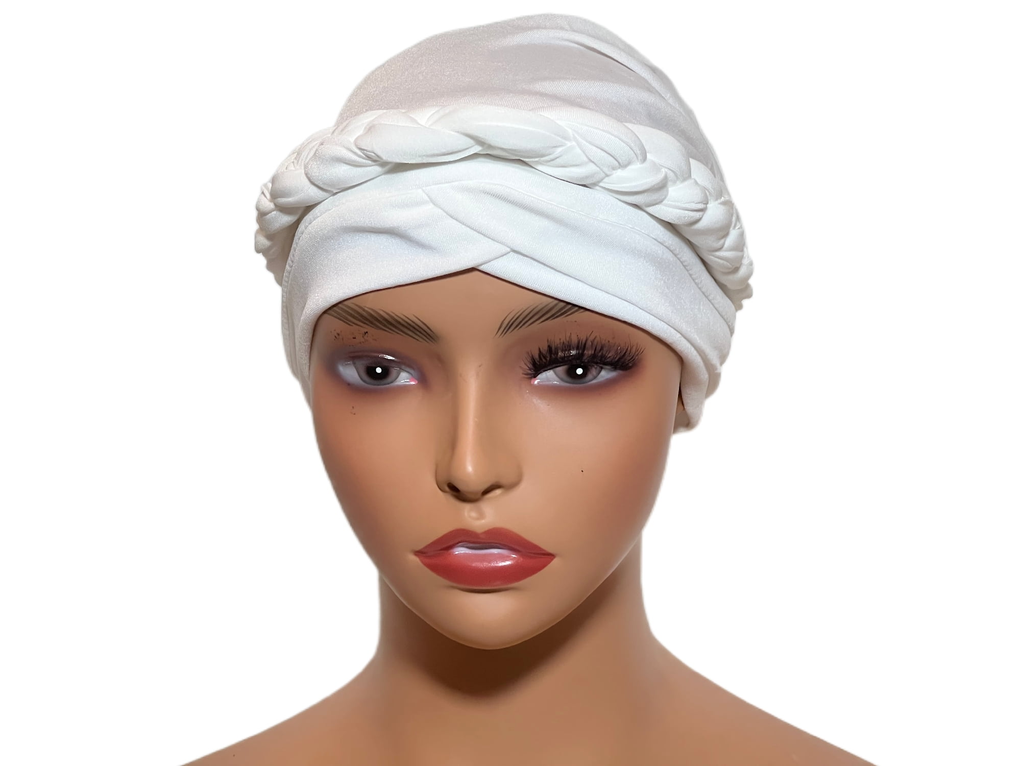 JUPA Place White Turban Head Wraps for Women- Urban Hair Pre-Tied ...
