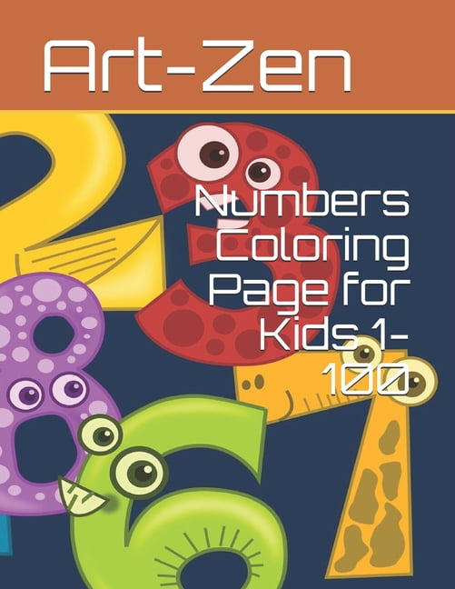 Numbers Coloring Page for Kids 1-100 (Paperback) - Walmart.com