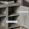 BELLEZE TV Stand Media Entertainment Center Console - Corin (Gray Wash ...