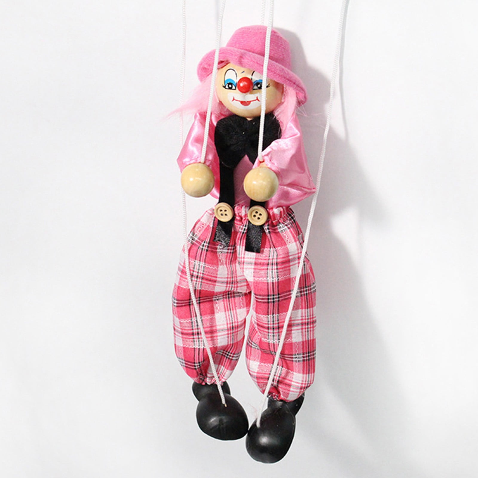 Click here for Naojie Fun Wooden Clown Marionette Pull String Pup... prices