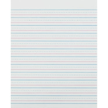 Raised Line Writing Paper - Red and Blue Lines -Package of 50 - Walmart.com