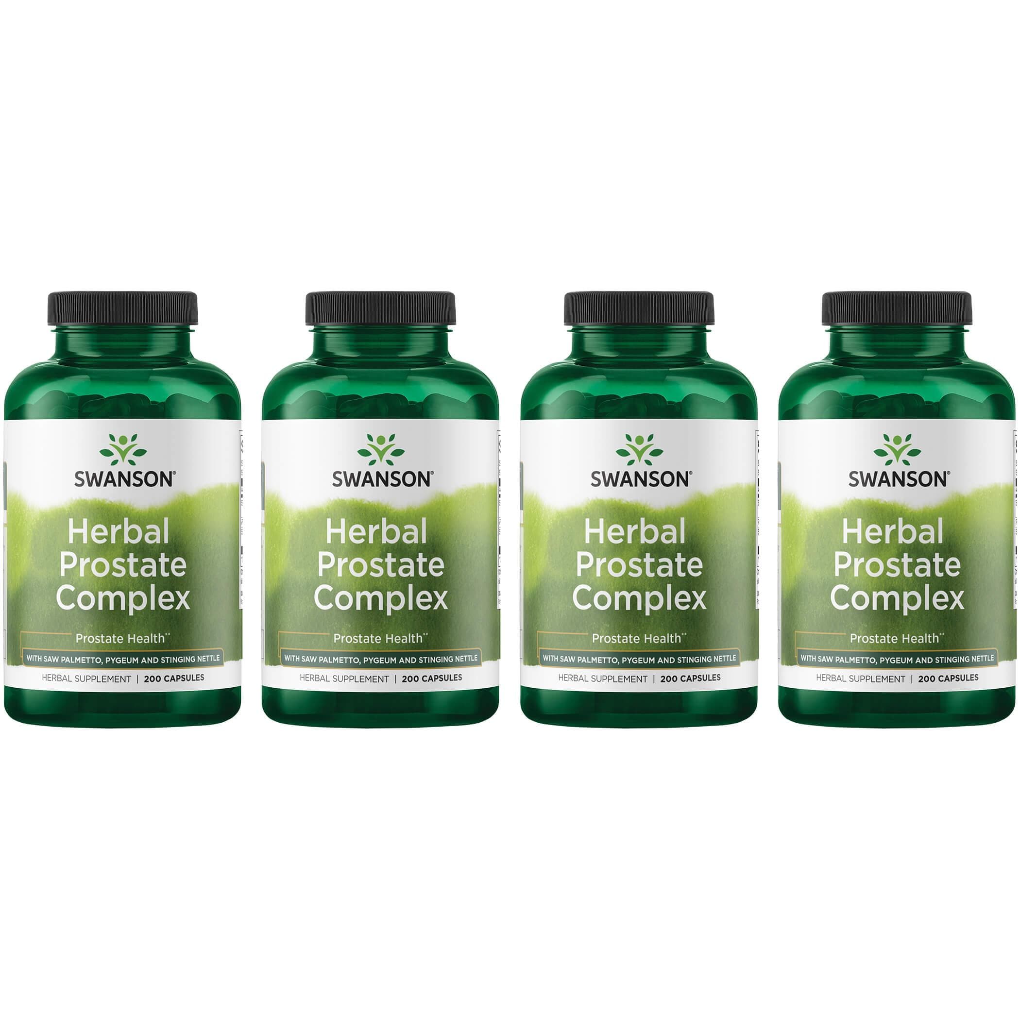 Swanson Herbal Prostate Complex 200 Caps 4 Pack - Walmart.com