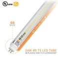 4ft 24W T5 High Output LED Tube Light, 45.75", F54T5 HO Equal, 5000K ...
