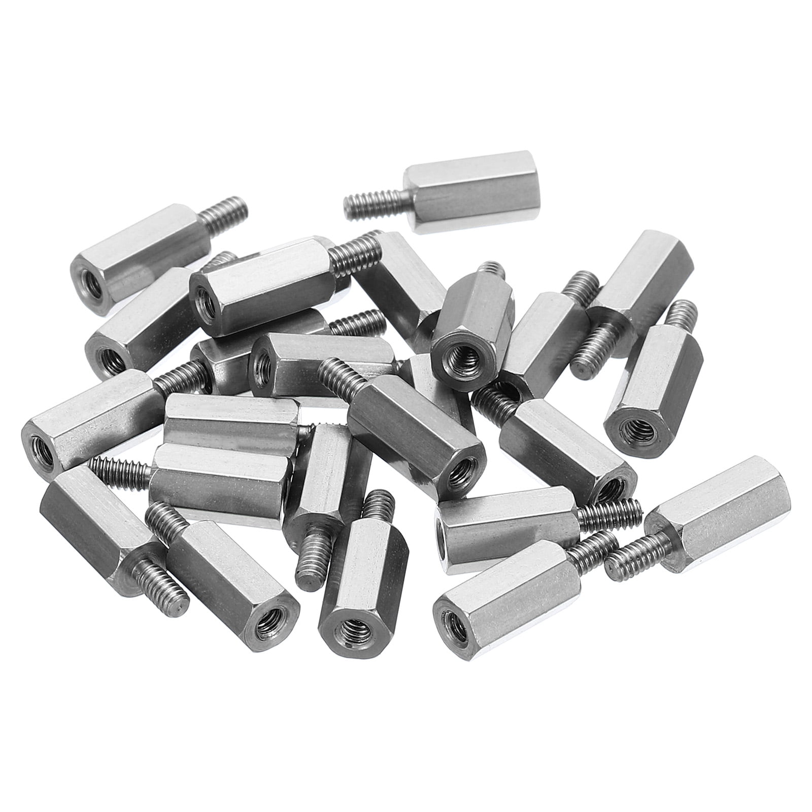 Uxcell M2x8mm+4mm Male-Female Hex Standoff Screws, Stainless Steel PCB ...