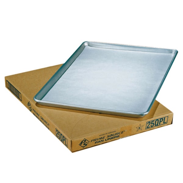 Prime Source Quilon Bakery Pan Liners, 16-3/8" x 24-3/8", White, Pack ...