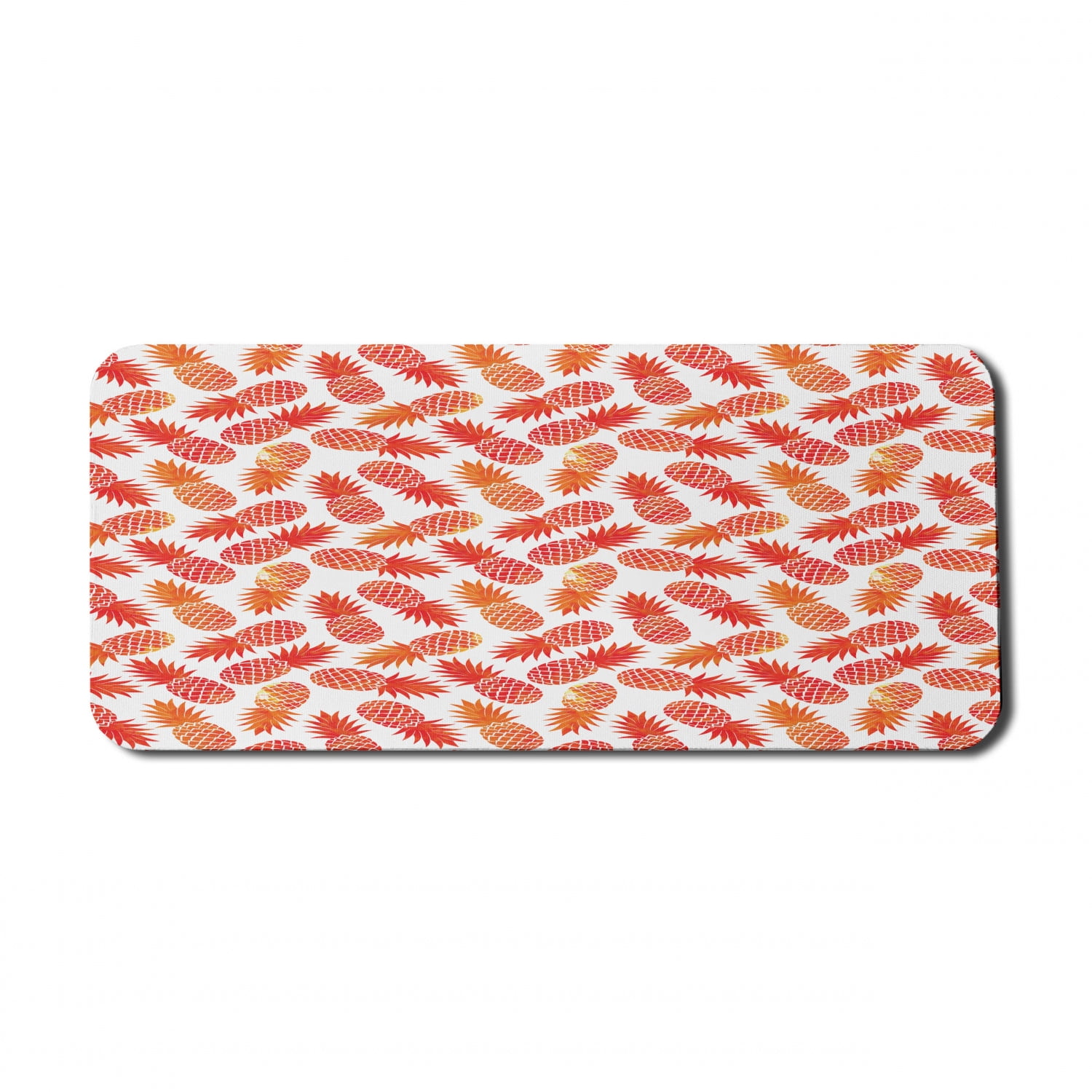 Orange Computer Mouse Pad, Vintage Pattern of Tropical Exotic Climate ...
