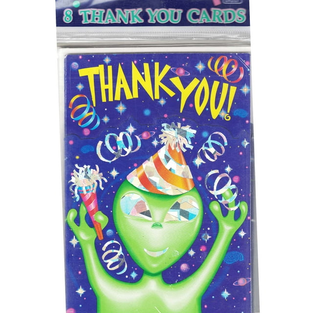 Alien Party Thank You Notes With Envelopes (8ct) - Walmart.com