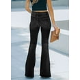 Chase Secret Women's High Waist Stretch Button Fly Bell Bottom Jeans ...