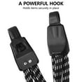 3Pcs Elastic Strap with Hook Bungee Cord Outdoor Elastic Bungee Strap ...
