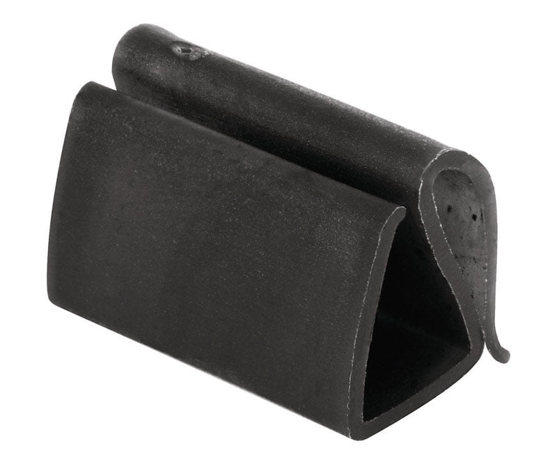 Prime-Line Black Vinyl Retainer Clip For 3/8 inch 6 pk - Walmart.com