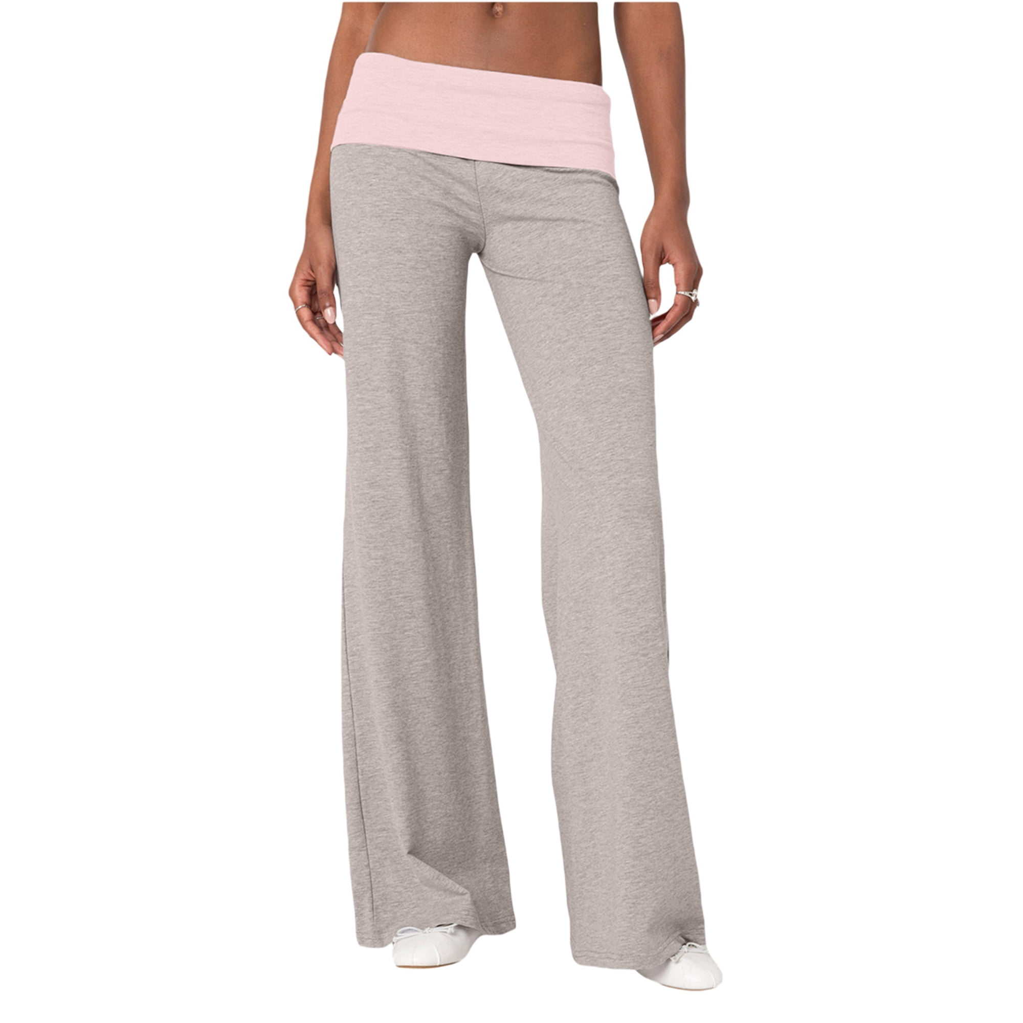 Click here for Gupgi Women Low Waist Pants Foldover Lounge Pants... prices