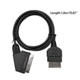 WINDLAND RGB SCART Cable 24Pin High Difination to BNC and RCA Adapter ...