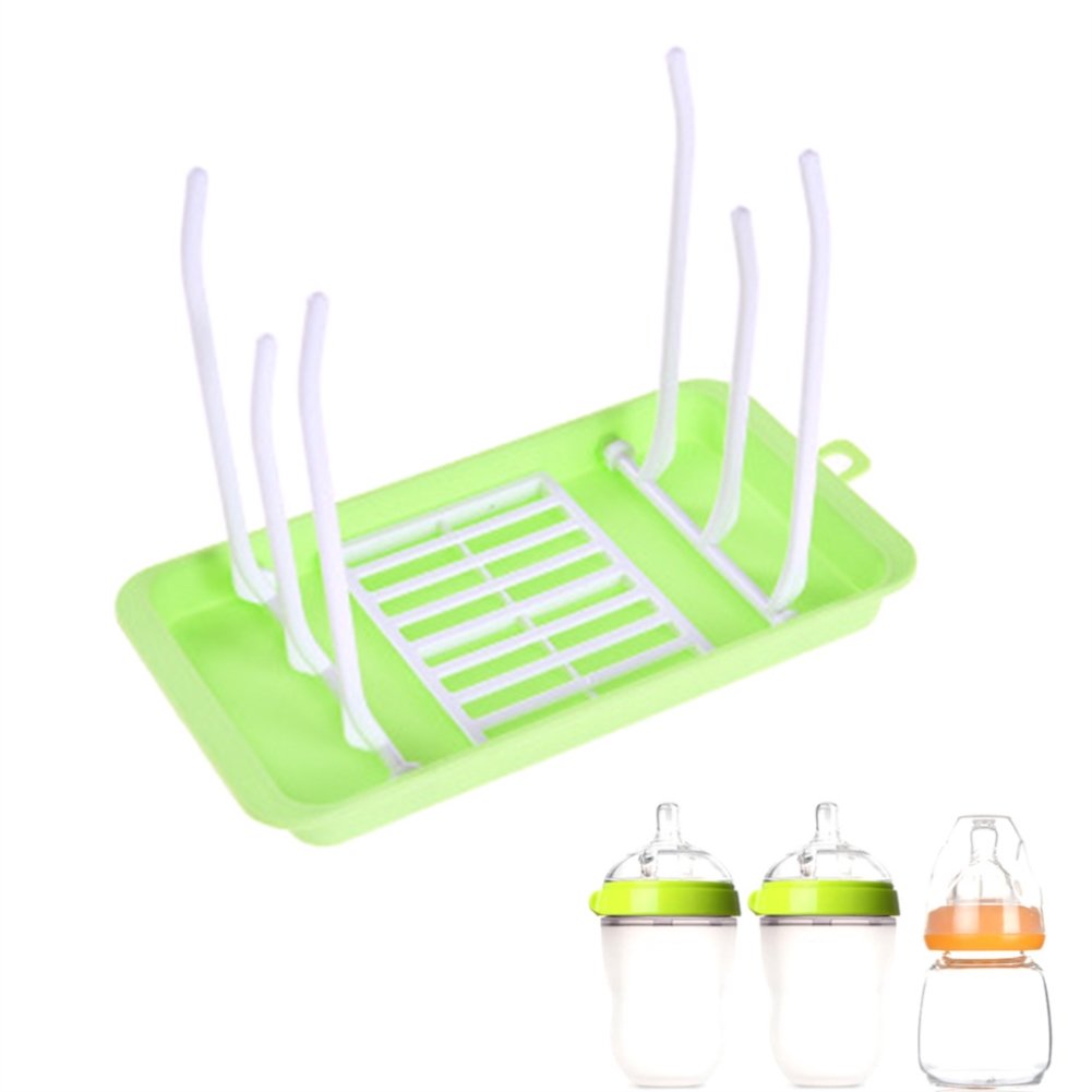 Baby Bottle Drying Rack, Foldable Plastic Bottle Dryer Holder, Space ...