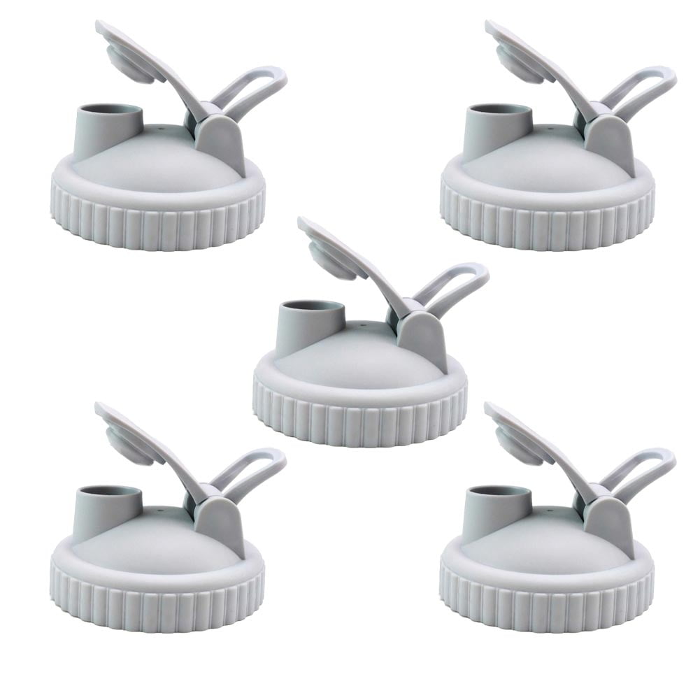 FaLX 5Pcs Drink Bottle Lid Wide Hole Cover Reusable Leak Proof Cap for ...