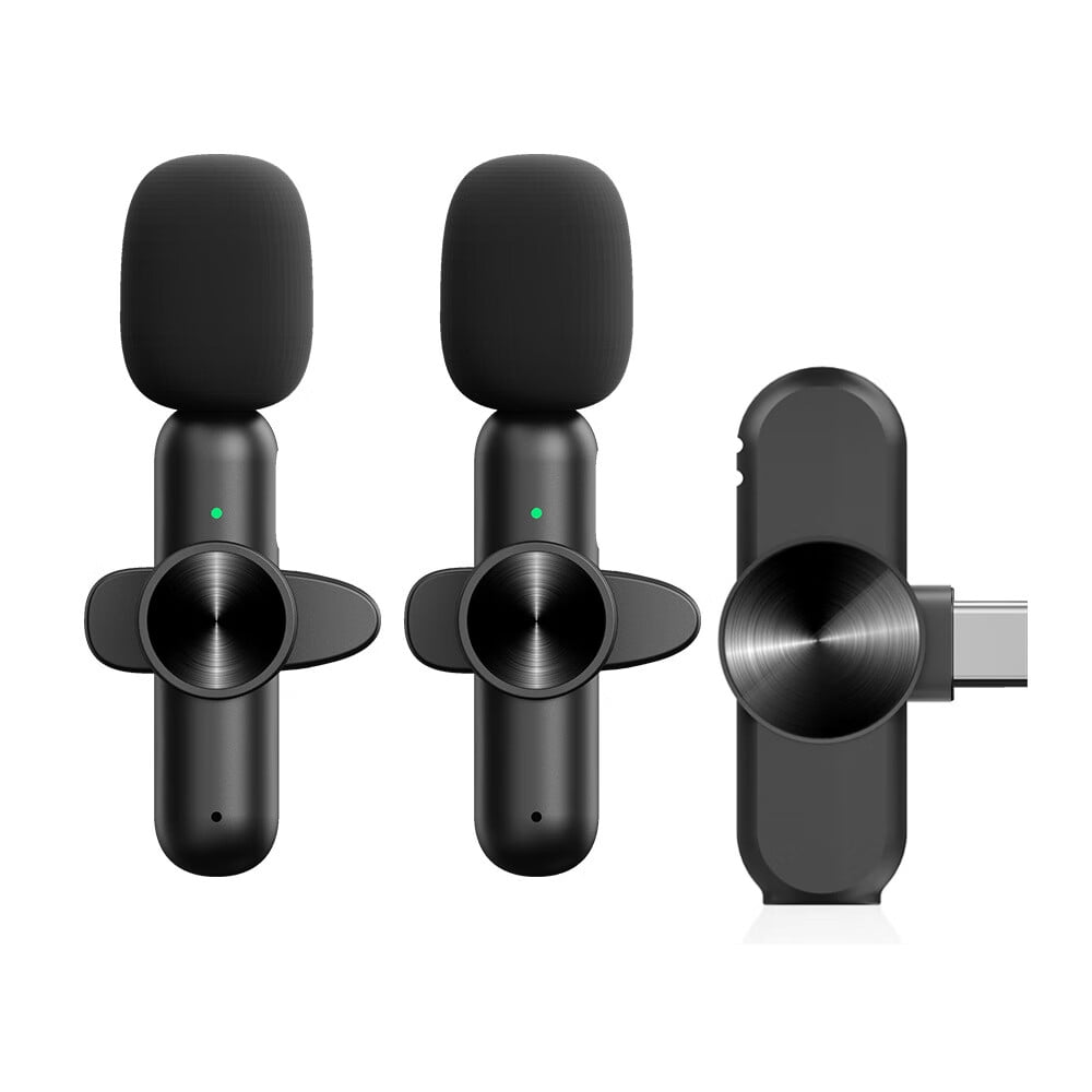 OUNAMIO Dual Wireless Microphone Compatible for Type-C Device ...