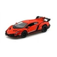 4 PC SET: 5" Kinsmart Lamborghini Veneno Diecast Model Toy Car 1:36 ...