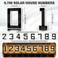 6.7IN 1-Black Solar Lighted Outdoor House Address Number Sign - Walmart.com