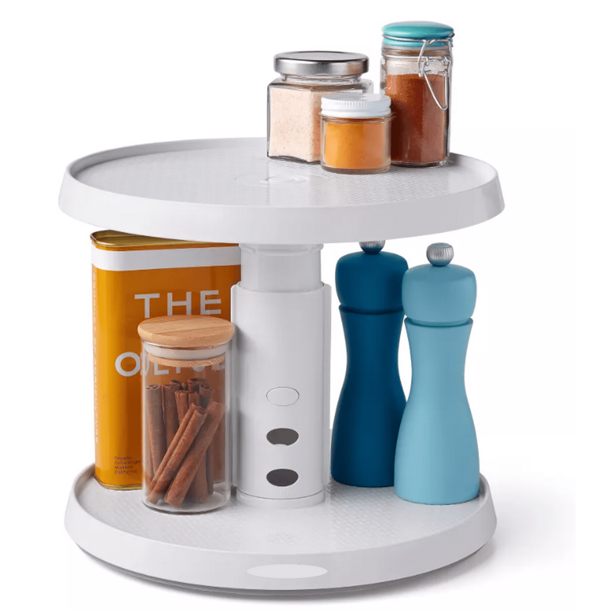 Click here for Gakmr-Second-Tier Turntable: White  Rotating Gear... prices