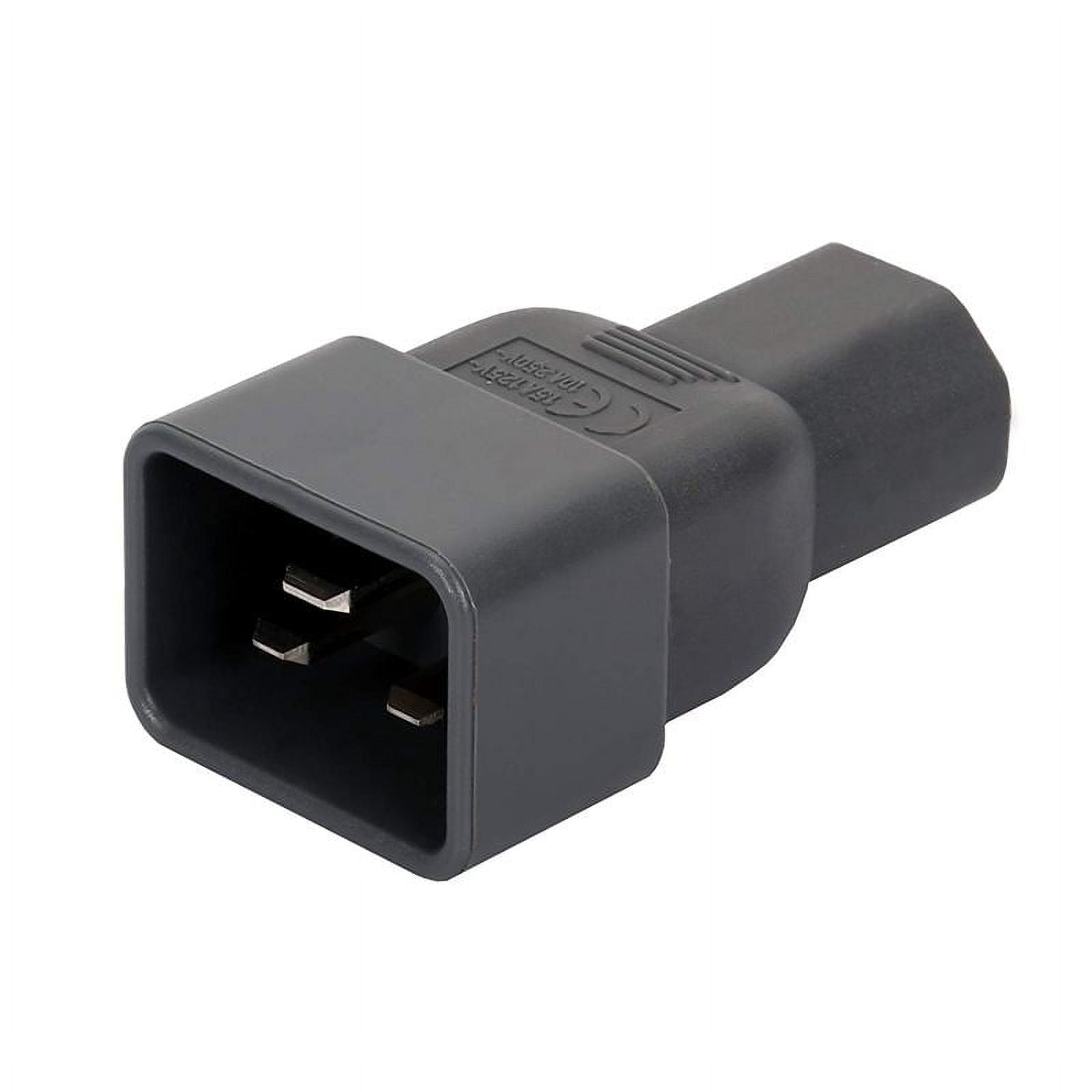 Adaptador de CA IEC 320 C13 a C20 de color beige, convertidor de CA IEC ...