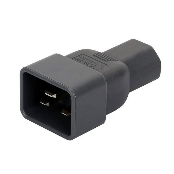 Adaptador de CA IEC 320 C13 a C20 de color beige, convertidor de CA IEC 15 A a 10 A, 16 A a 10 A ...