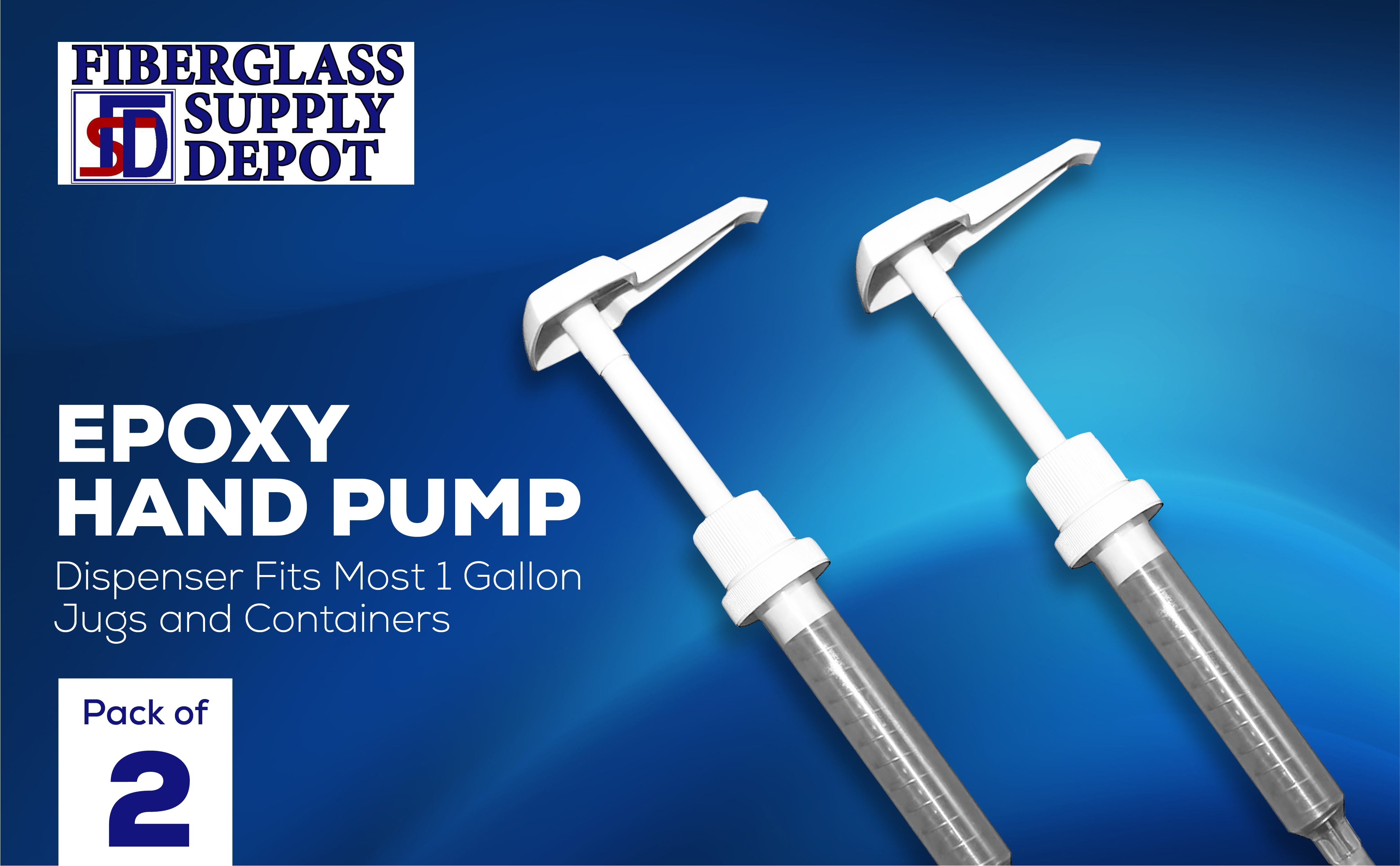 Epoxy Hand Pump – Dispenser Fits Most 1 Gallon Jugs and Containers ...